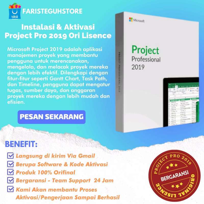 Jual Instalasi Dan Aktivasi Project Pro 2019 Lisence Original Di Seller Faristeguhstore - Sumber ...
