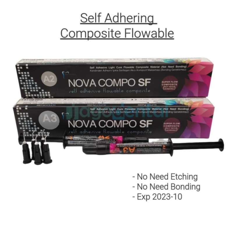 Promo COMPOSITE FLOWABLE / COMPOSIT FLOW / NOVA COMPO SF SELF ADHERING ...