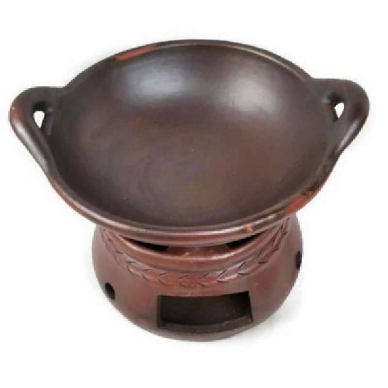 Jual Anglo wajan gerabah tanah liat D30cm / wajan prasmanan tanah liat ...