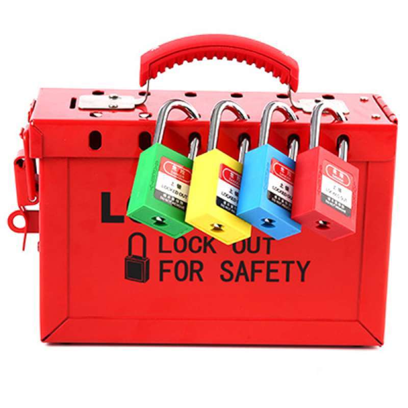 Jual Loto Box Safety Lockout Tagout Storage, Up To 13 Padlocks, A ...
