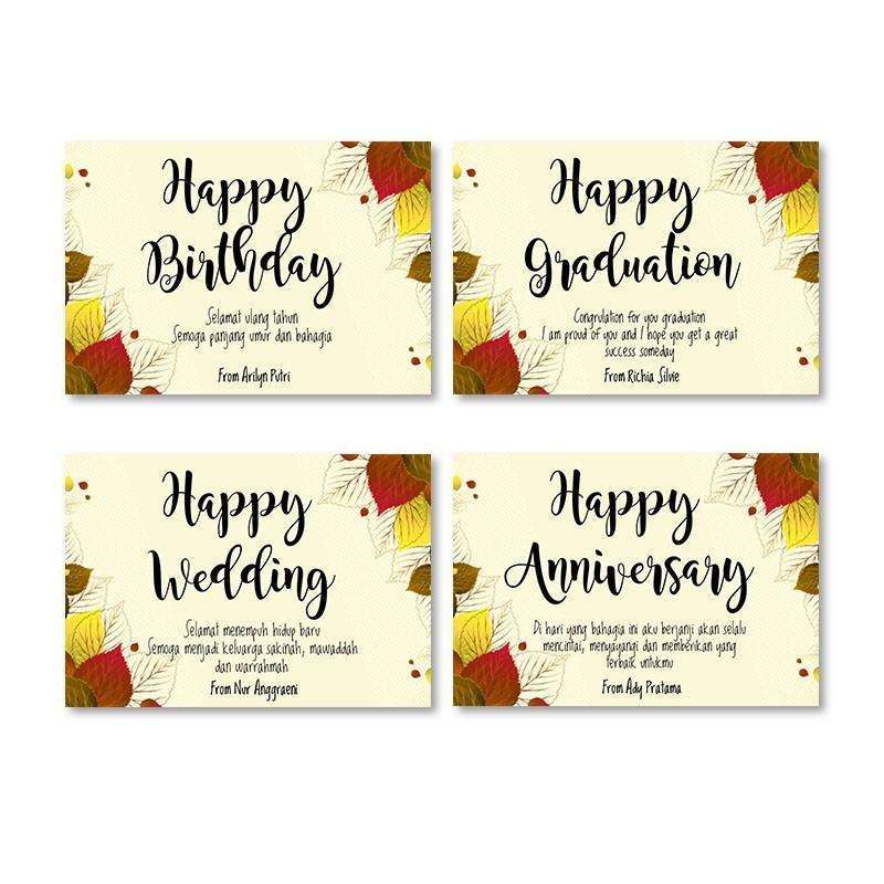 Jual Kartu Ucapan/greeting Card Custom Untuk Kado - Graduation Di ...