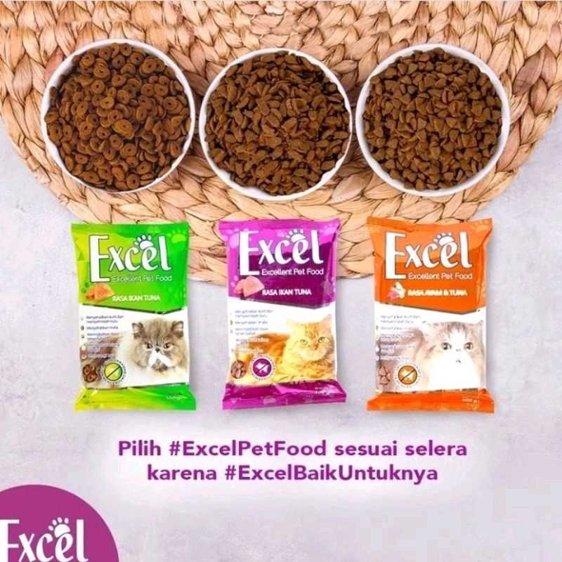 Promo Makanan Kucing Excel Rasa Tuna Bentuk Ikan dan Donut Fresh Pack ...