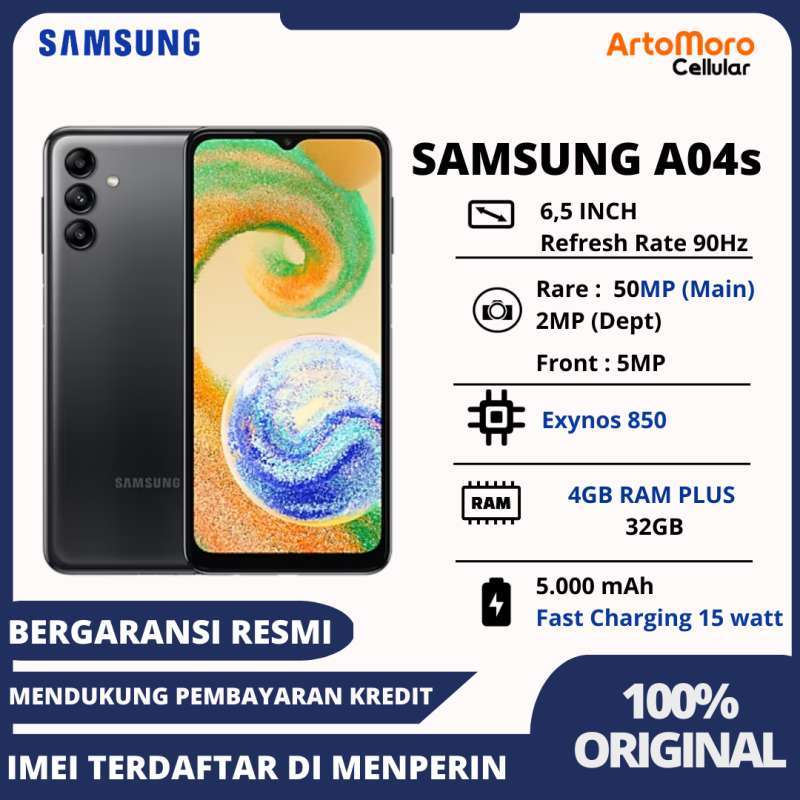Jual Samsung Galaxy A04s Ram 4/64 Garansi Resmi Di Seller Artomoro Cellular Official Store - Cv ...
