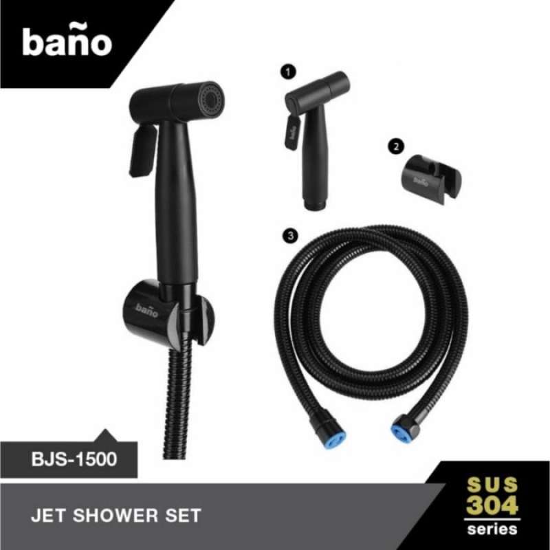 Promo Jet Shower Stainless Hitam/jet Washer Bidet Cebok/closet Wc ...