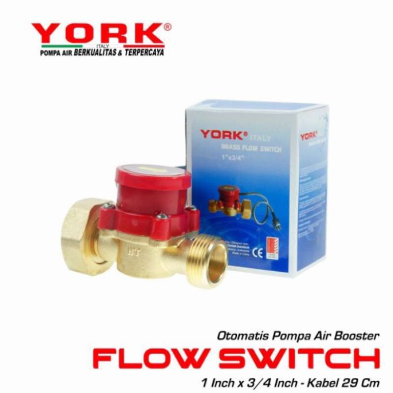 Jual Water Flow Switch Otomatis York Flow Switch York 1x3/4 Di Seller ...