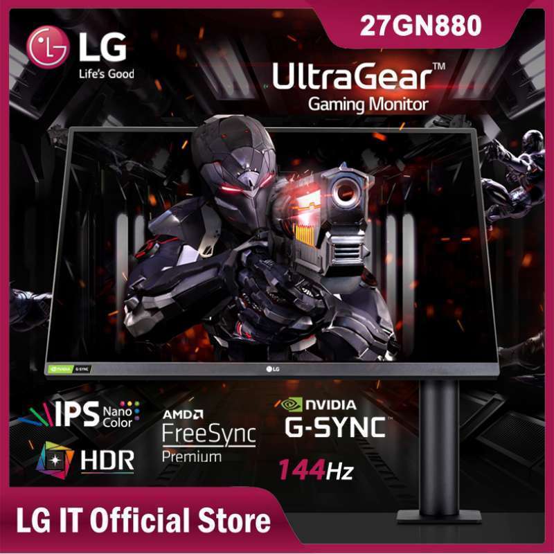 Jual LG 27GN880 Monitor Gaming - [USB type C|27IPS|2560x1080|1ms GTG ...