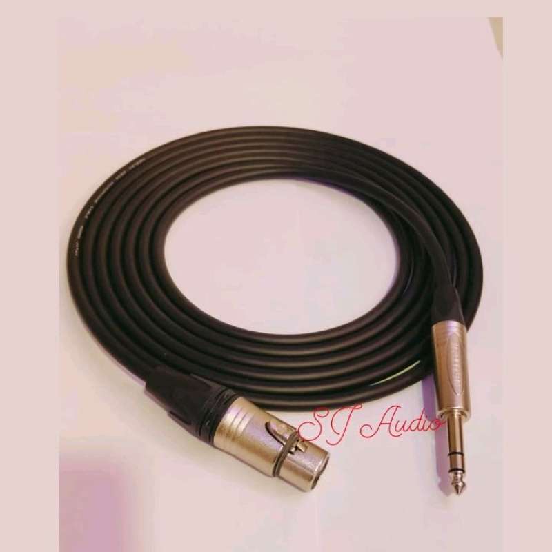 Jual kabel Jack xlr female to Jack TRS 6.5mm 3 meter Mogami 2549 ...