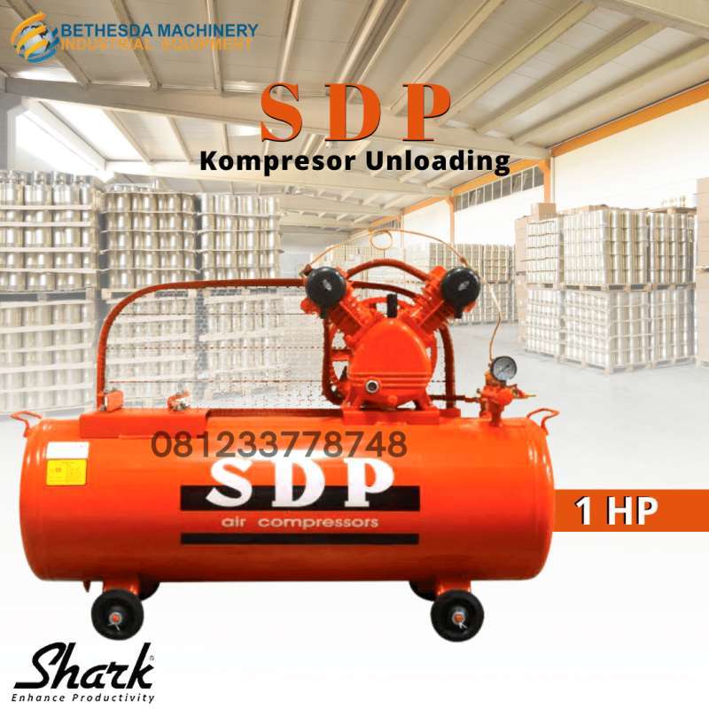 Jual Kompresor Angin SDP 1 HP Shark / Kompresor Tanpa Mesin 1 HP ...