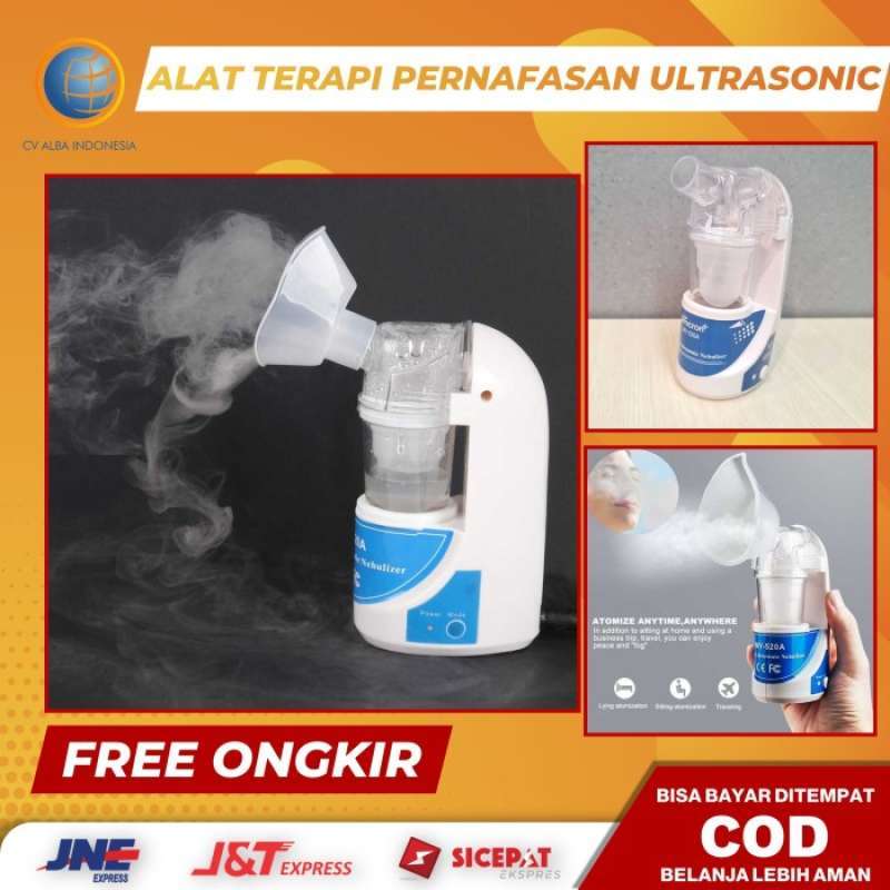 Jual Alat Terapi Pernafasan Ultrasonic Inhaler Nebulizer Uap Bayi Pilek ...
