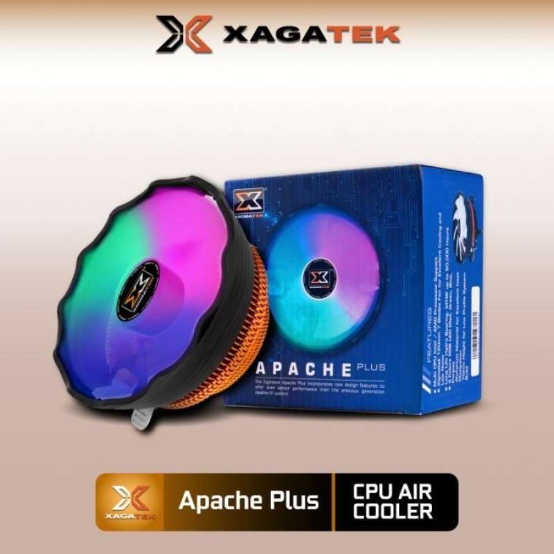 Jual CPU COOLER XAGATEK APACHE PLUS - XIGMATEK FAN PROCESSOR RGB di ...