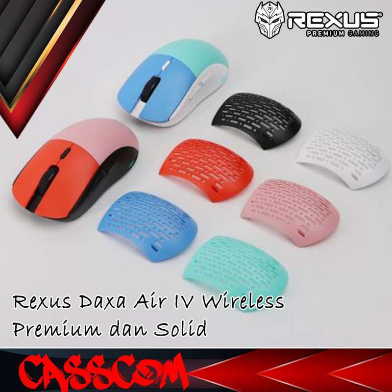 Jual Rexus Daxa Air Iv Gen 2 - Mouse Gaming Wireless Daxa Air 4 - Red ...