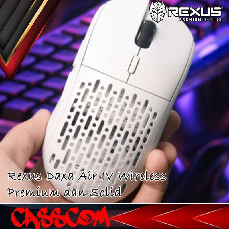 Jual Rexus Daxa Air Iv Gen 2 - Mouse Gaming Wireless Daxa Air 4 - Red ...