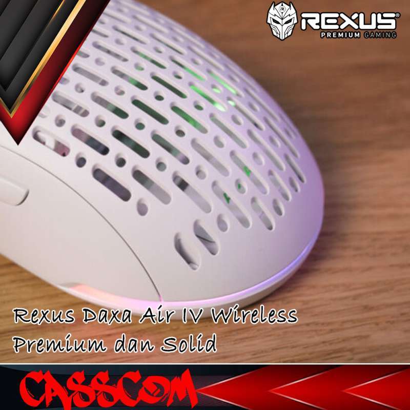 Jual Rexus Daxa Air Iv Gen 2 - Mouse Gaming Wireless Daxa Air 4 - Red ...