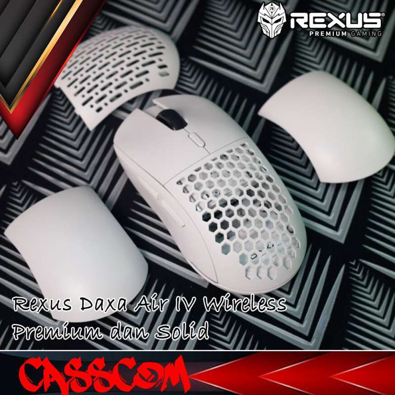 Jual Rexus Daxa Air Iv Gen 2 - Mouse Gaming Wireless Daxa Air 4 - Red ...