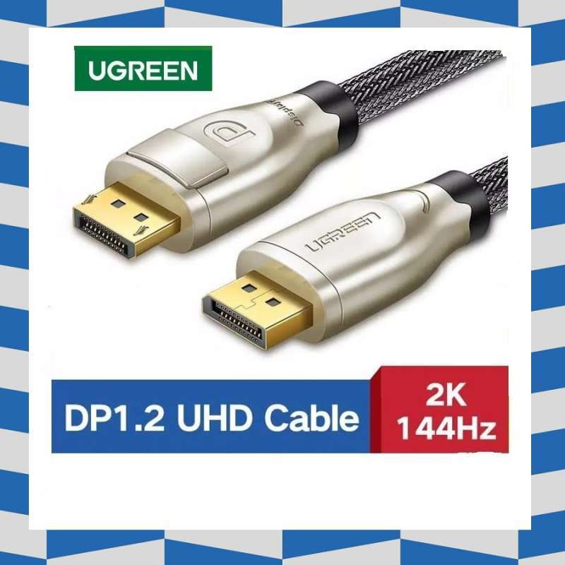 Jual Ugreen DisplayPort to DisplayPort DP 1.2 Braided Cable 2m Black ...