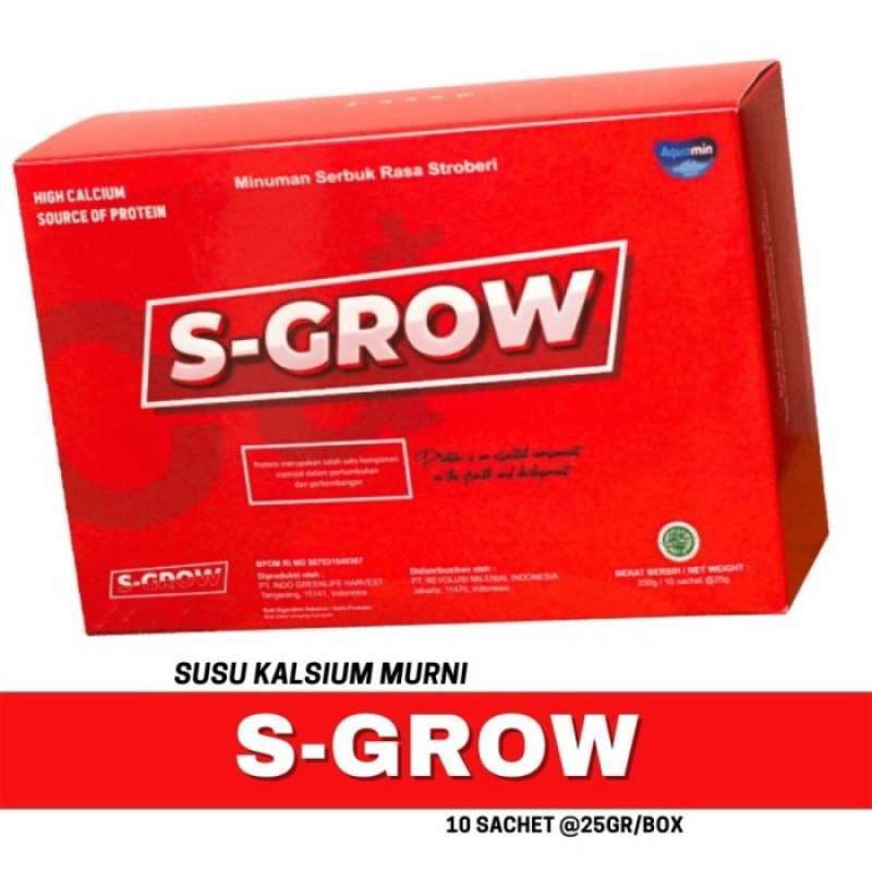 Jual Susu Peninggi Badan High Calcium Terbaik (s-grow) Di Seller Nur ...