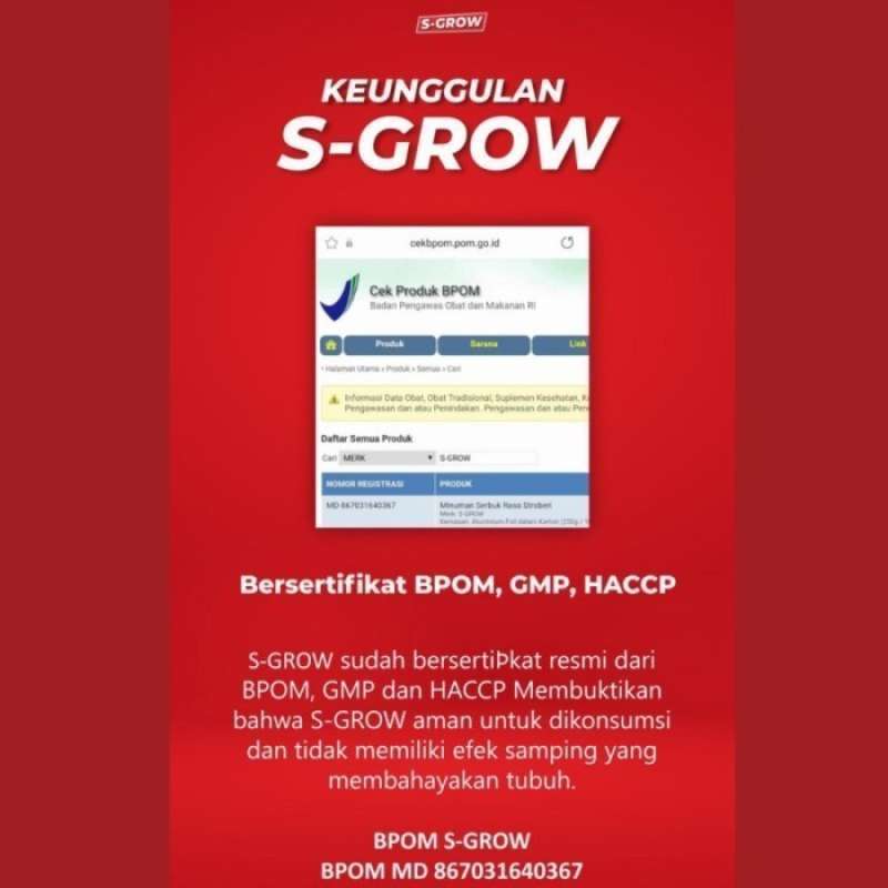 Jual Susu Peninggi Badan High Calcium Terbaik (s-grow) Di Seller Nur ...