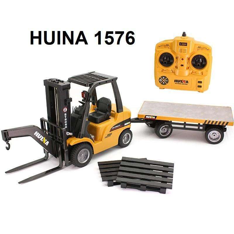 Jual Huina 1576 RC Forklift + Flat Bed 1/10 8CH RC Alat Berat Heavy ...