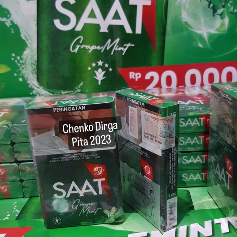 Promo Rokok Saat Grape Mint Click - 16 Batang Filter / Bungkus Diskon 8 ...