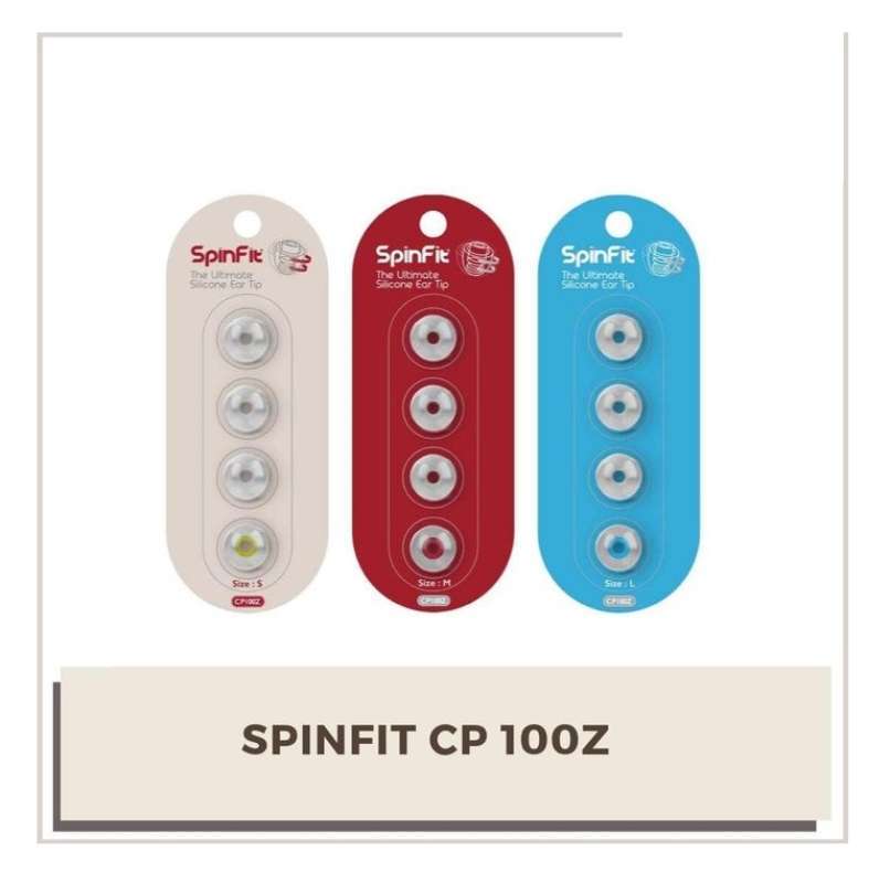 Jual SpinFit CP100Z Ultimate Silicone Ear Tip 360 Rotation Size M di ...