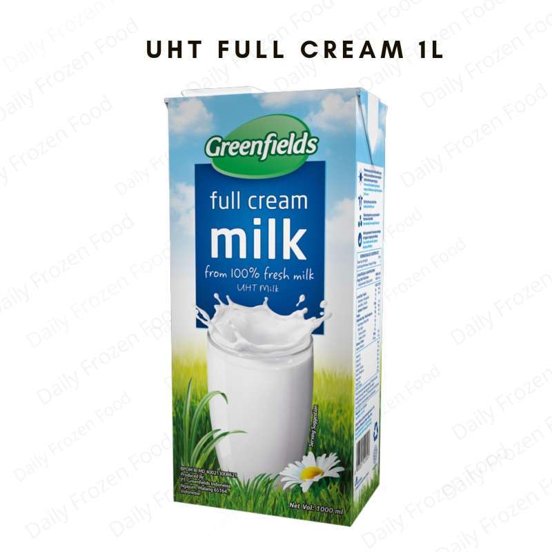 Jual Greenfields UHT Full Cream 1 Liter di Seller Daily Frozen Food ...