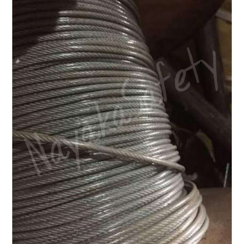 Jual Seling PVC / Wire Rope PVC 3x4mm Kawat Seling Galvanized Lapis Selang PVC - Bekasi Bening ...