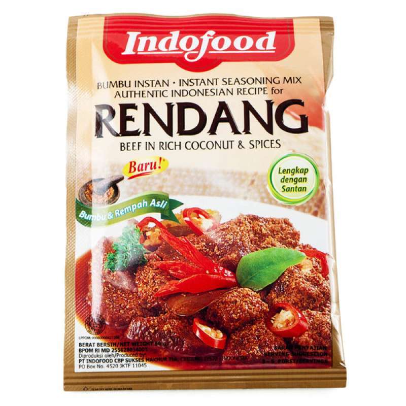 Jual INDOFOOD Rendang Bumbu Basah 40g - Beef in Rich Coconut Spices ...