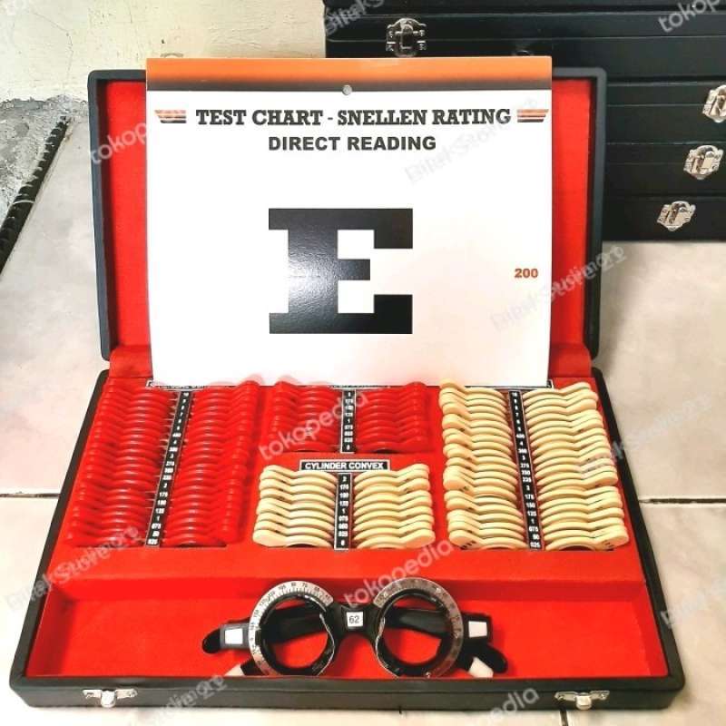 Promo Alat Kir Mata Alat Periksa Mata Trial Lens Set 10 Dioptri Diskon ...