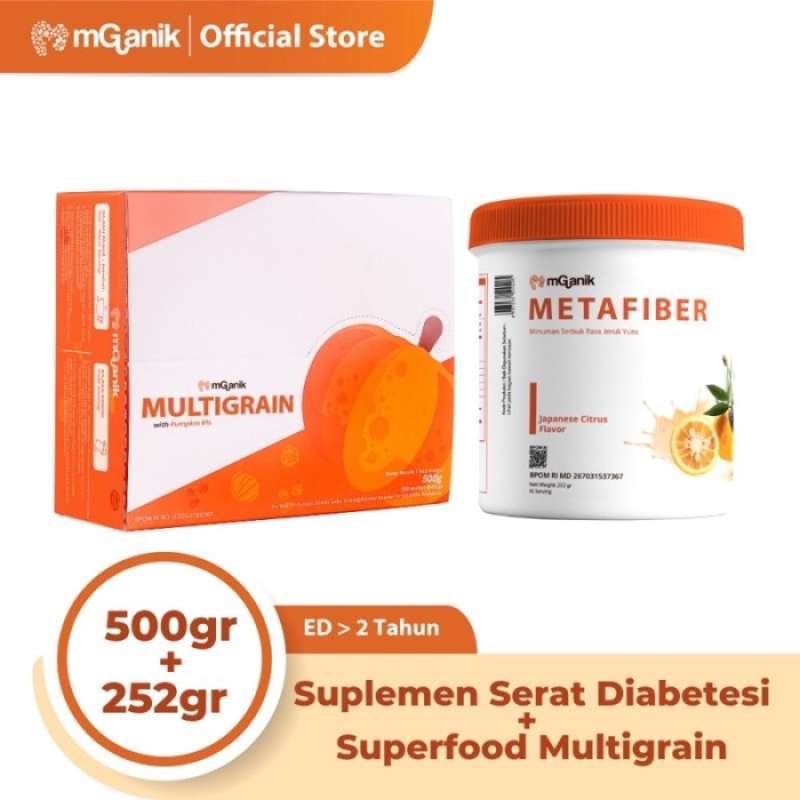 Promo Paket mGanik Multi grain + Meta fiber Penurun Gula Darah Diabetes ...
