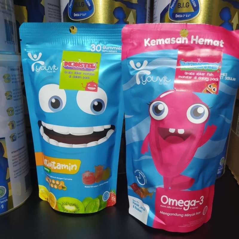 Jual Youvit Multivitamin Anak Dan Youvit Omega 3 Di Seller Nur Nur Toko ...