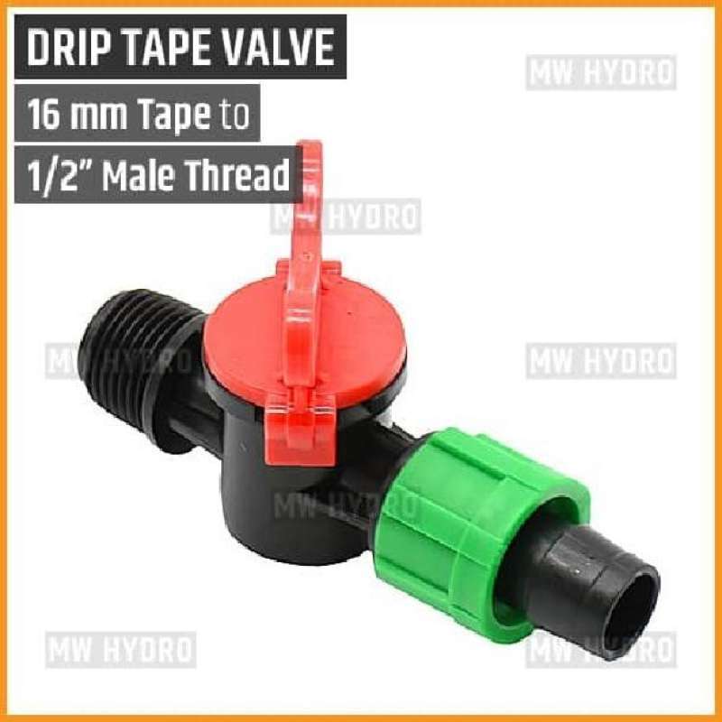 Jual Drip Tape Valve, Tape to Male Thread, 16mm x 1/2 di Seller MW ...