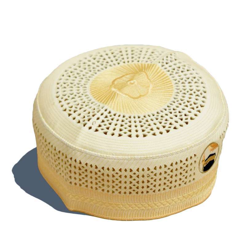 Jual peci madina bugis warna cream gold harga terjangkau kualitas bagus ...