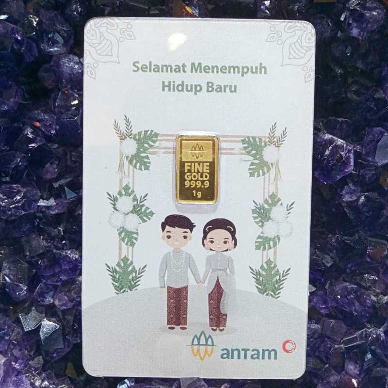 Jual LOGAM MULIA ANTAM GIFT SERIES WEDDING 999.9% 1 GR di Seller Lucky ...
