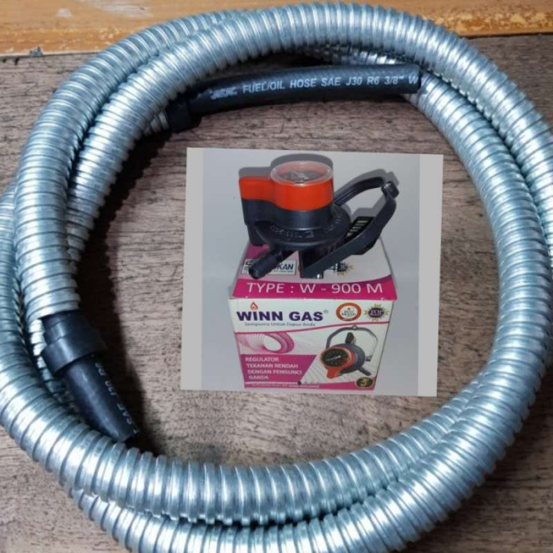 Promo Selang Gas Ncr Madein Thailand Ukuran 5 Meter+Regulator Win Gas ...