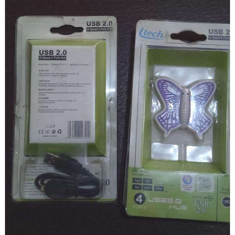 Jual Usb 2.0 Hub Itech Kupu-kupu Di Seller Yella Perdana - Merdeka, Kota Bandung | Blibli