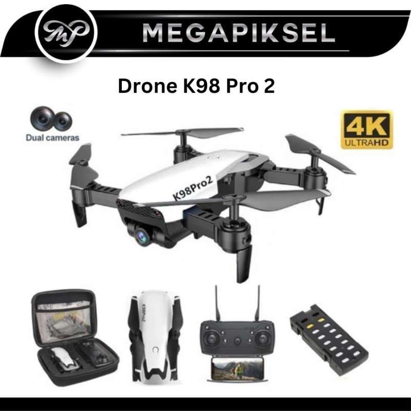 Promo Drone K98 Pro 2 / K98Pro2 4K HD Smart RC Drone Dual Camera - White Diskon 1% di Seller ...