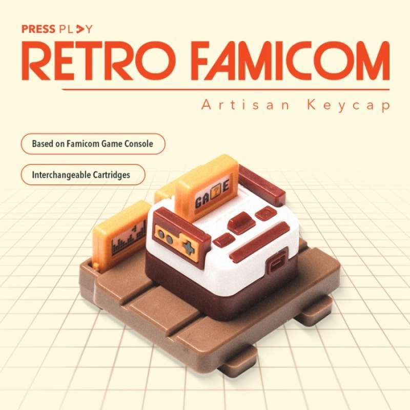 Promo RETRO FAMICOM Artisan Keycap Mechanical Keyboard Diskon 23% di ...