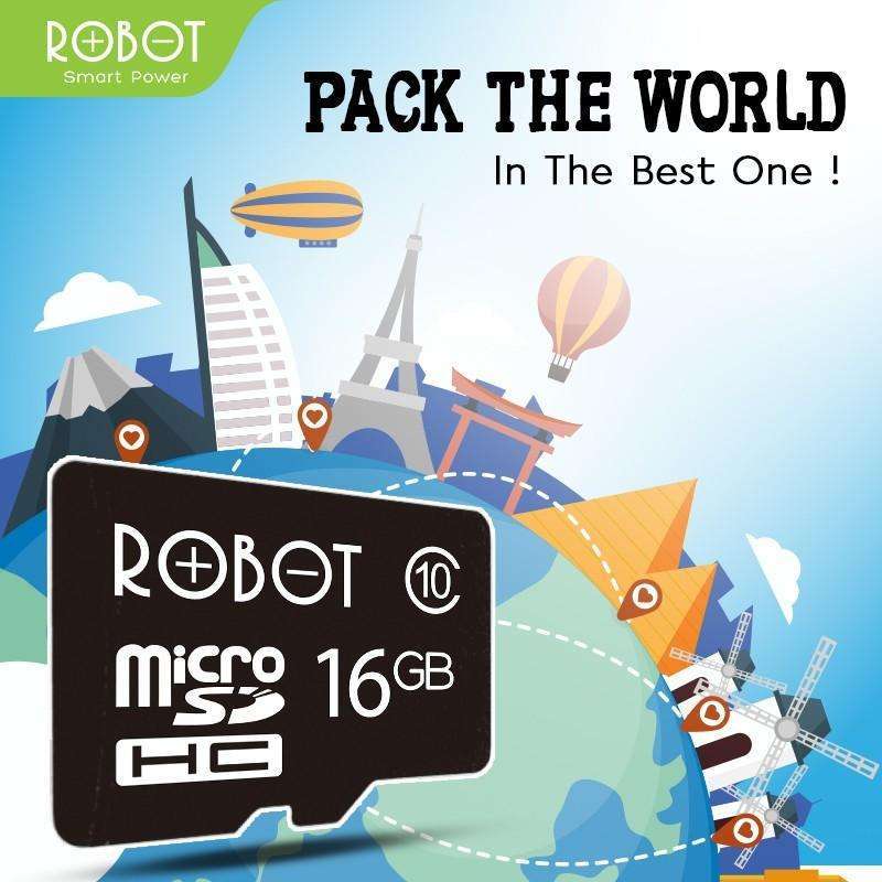 Jual Micro Sd Robot 16gb Memory Card Hp Class 10 Di Seller ...