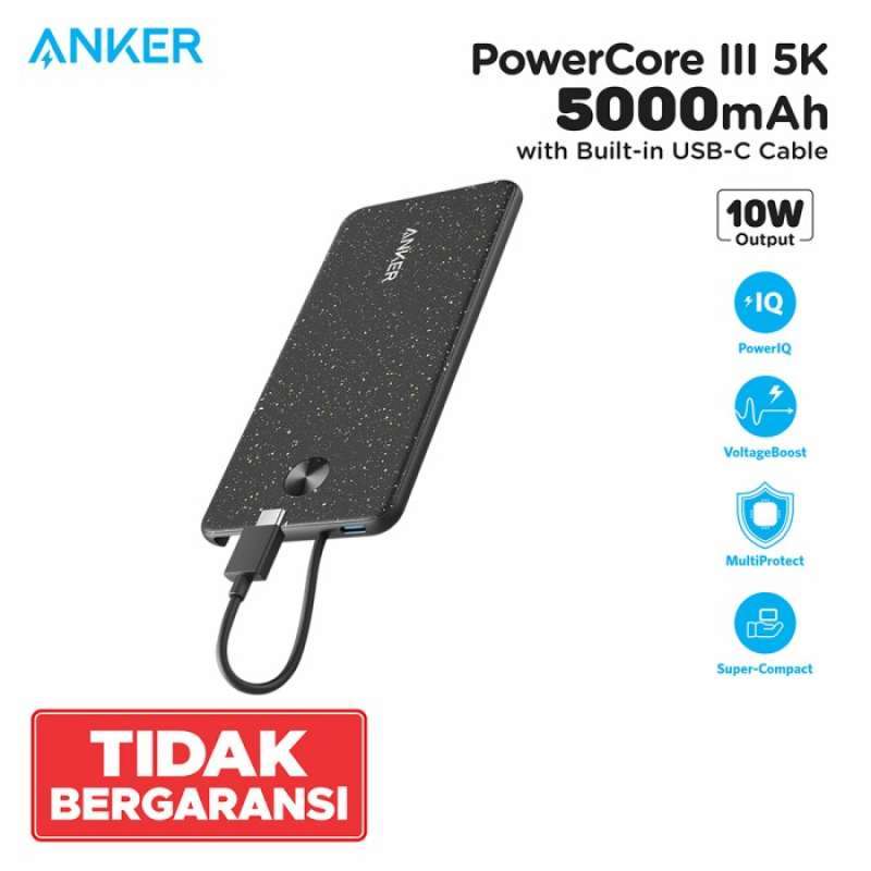 Promo Powerbank Powercore III 5000 Built-in USB-C - A1218 ...