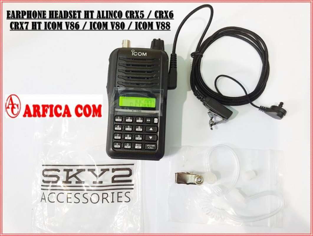 Jual EARPHONE HEADSET HT ICOM IC V80 IC V86 IC V88 FBI ALINCO DJ CRX7 ...