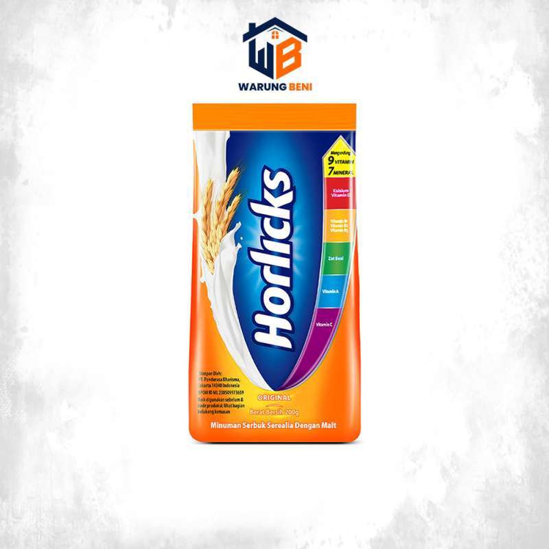 Jual Horlicks Minuman Malt Original 200g Pouch Di Seller Warung Beni ...