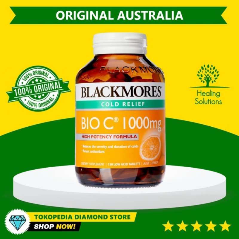 Jual Blackmores Vitamin Bio C 1000mg 120 Tablet 100% Original Australia ...