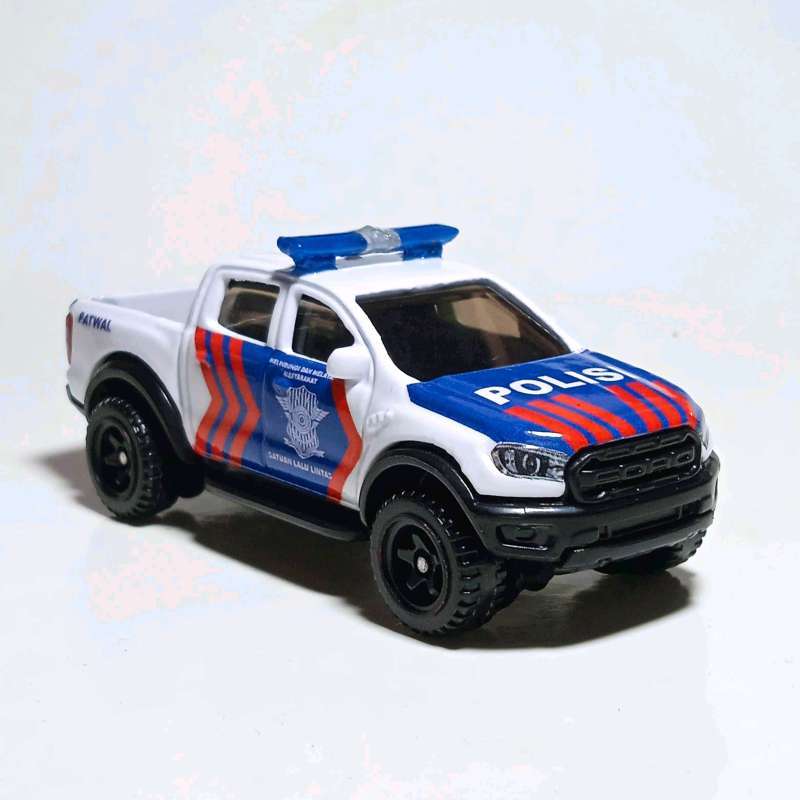Jual Diecast Skala 1:64 Hotwheels Ford Ranger Raptor Custom Polisi ...