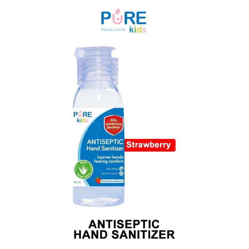 Jual PURE KIDS ANTISEPTIC HAND SANITIZER STRAWBERRY di Seller QR STORE ...