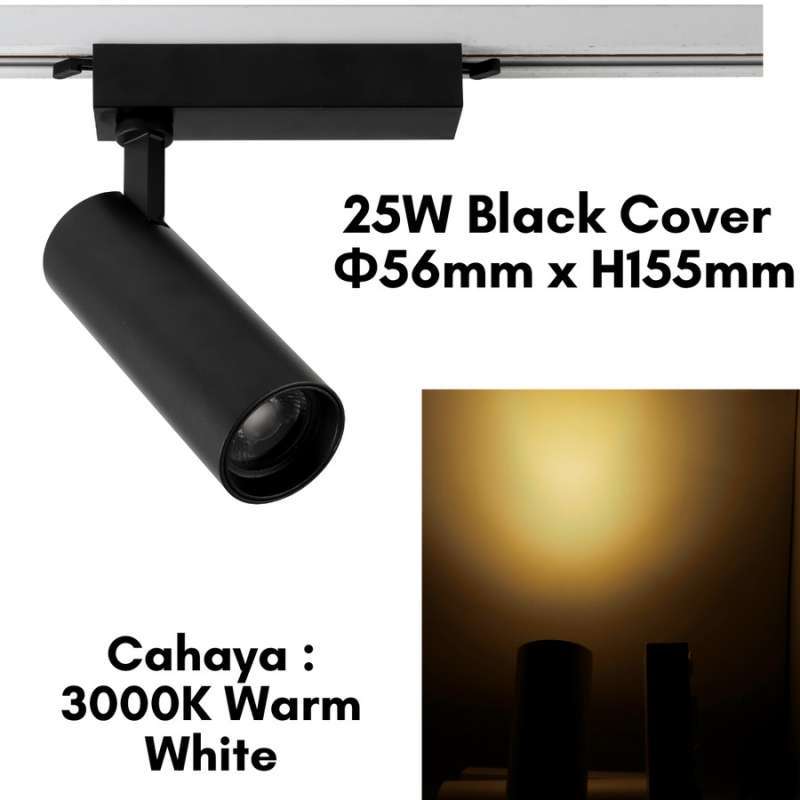 Promo Lampu Rell Track Led Sorot Lampu Rel Tracklight Spotlight 12w/25w ...