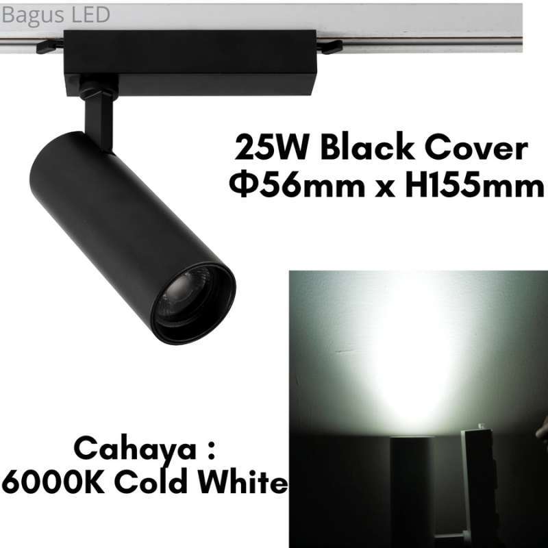 Promo Lampu Rell Track Led Sorot Lampu Rel Tracklight Spotlight 12w/25w ...
