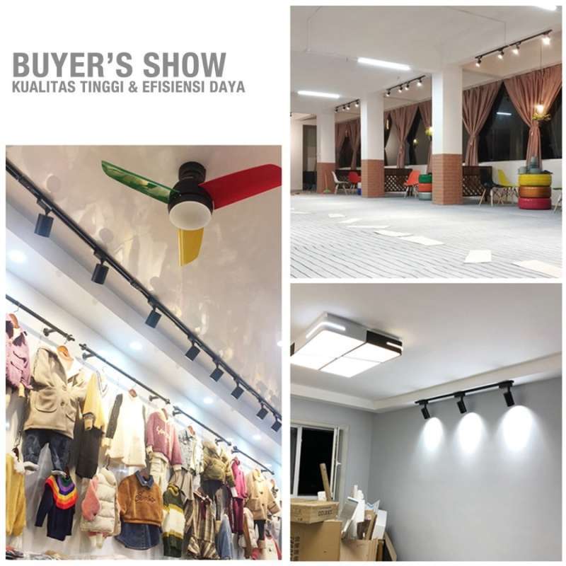 Promo Lampu Rell Track Led Sorot Lampu Rel Tracklight Spotlight 12w/25w ...