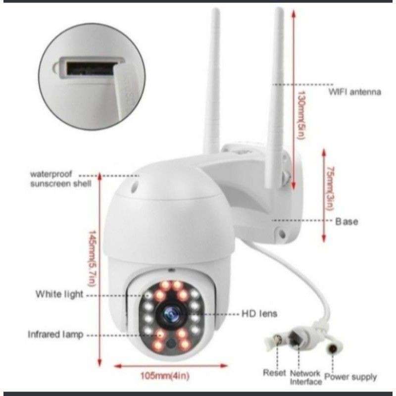 Jual IP CAM CAMERA CCTV YOOSEE OUTDOOR WIRELESS 8MP 1080P HD PTZ SPEED ...