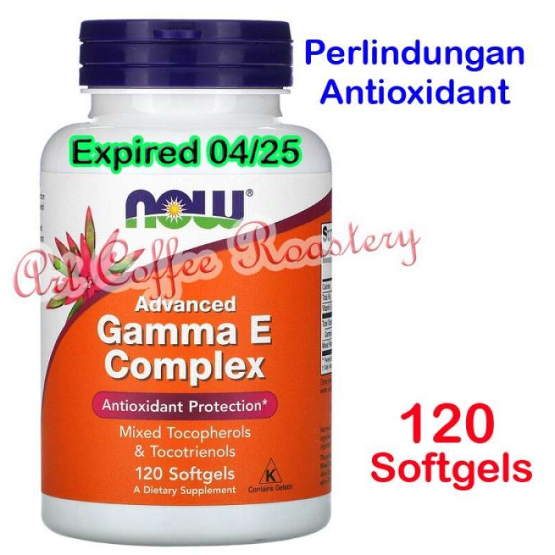 Promo Gamma E Complex Advanced, Now Foods ( USA PRODUCT ) 120 Softgels ...