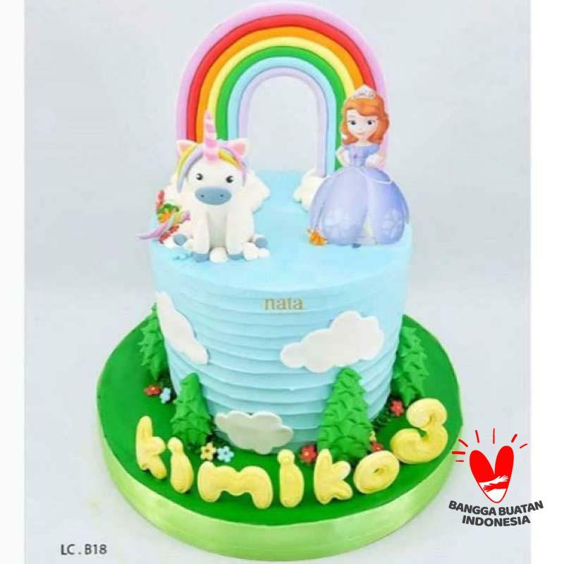 Jual Nata Cake Kue Tart Butter Cream 438(ukuran Bulat 18 Cm) Di Seller ...